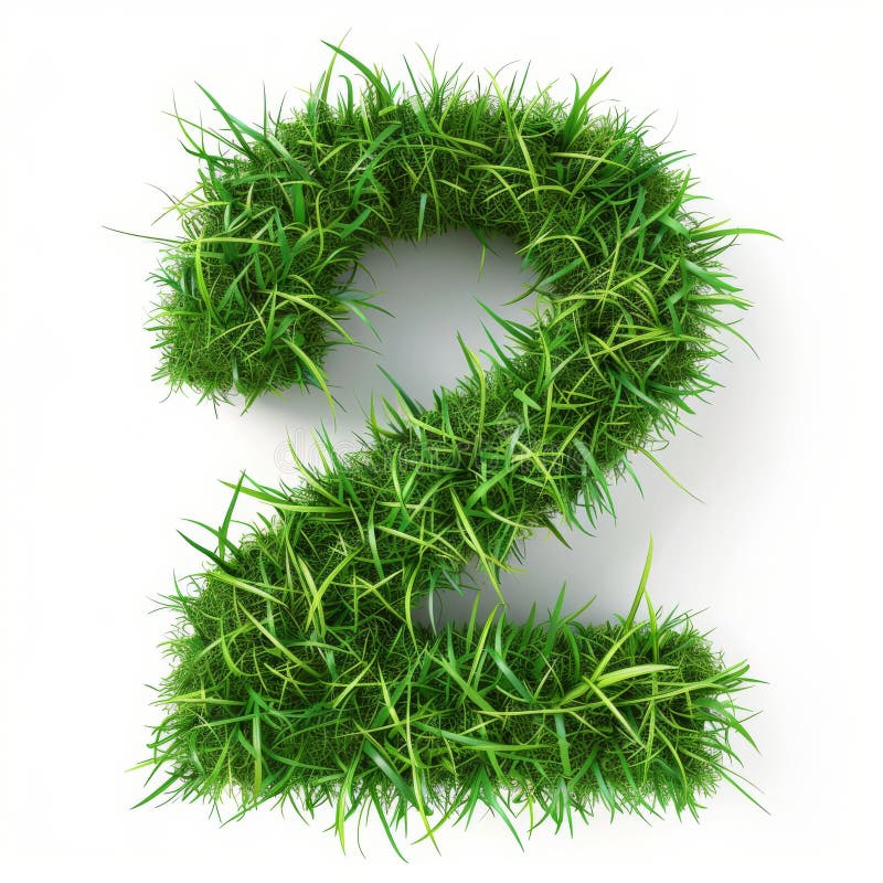 Lush Grass Number Two. Cute Grass Texture Number 2 on Isolated ...