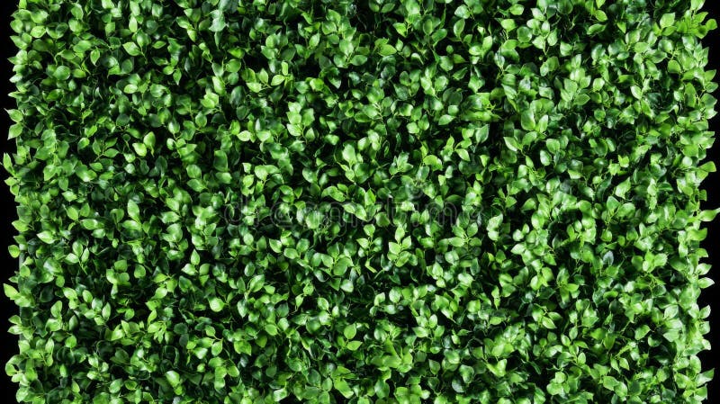 Lush Green Artificial Leaf Wall Texture Stock Illustration ...