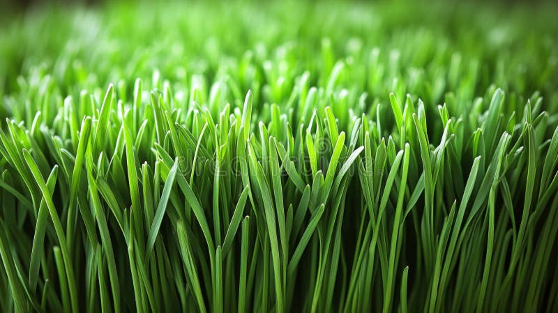 Lush Green Blades of Fresh Spring Grass Stock Illustration ...