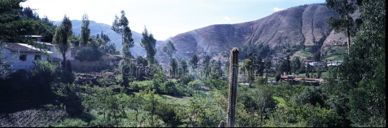 Lush Green Farmland in Tarma in Central Peru Stock Photo - Image of ...