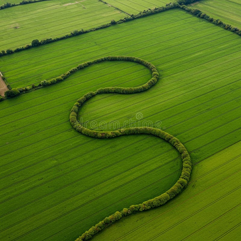 Winding Serpentine Hedgerow Stock Illustrations – 1 Winding Serpentine ...