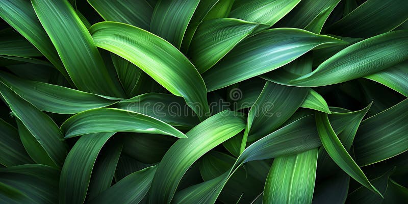 Lush Green Foliage Vibrant Plant Texture Background Stock Illustration - Illustration of ...