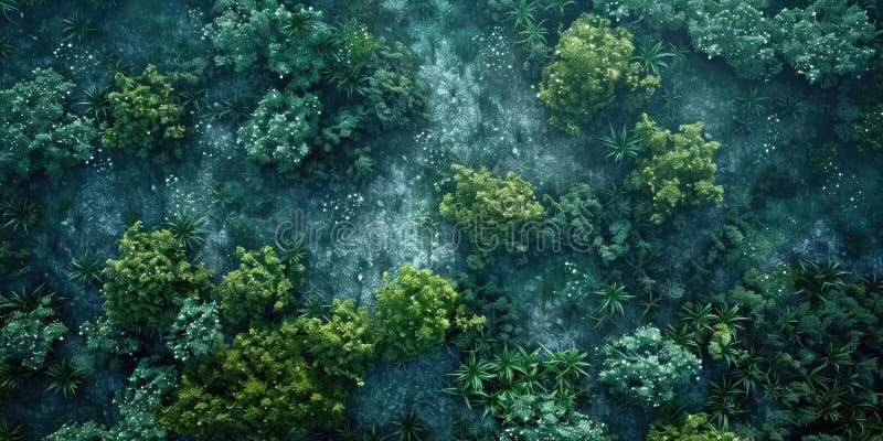Lush Green Forest Aerial View Stock Photo - Image of aerial, green ...