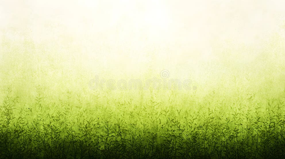 Lush Green Gradient Background with Soft Haze Stock Illustration ...