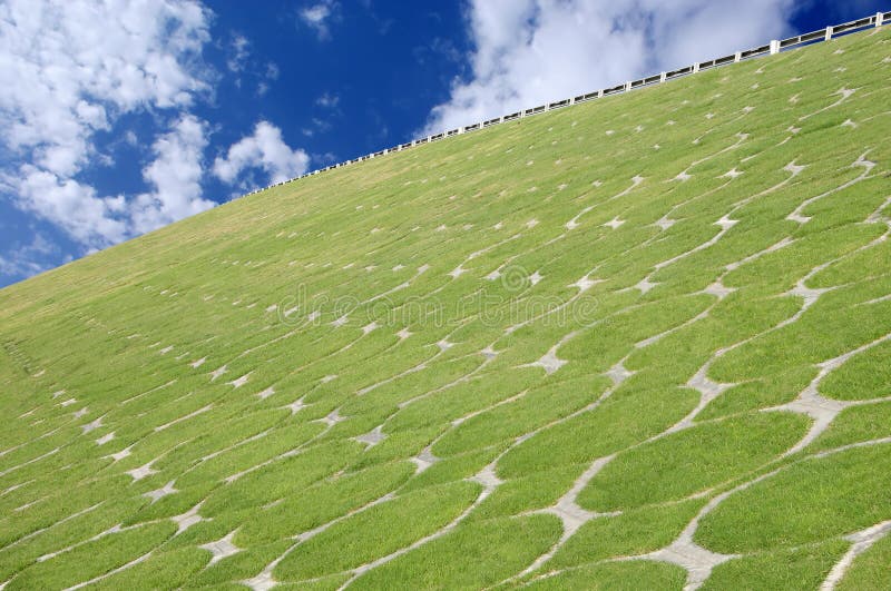 Beautiful Grass Decorated Path in a Garden Stock Photo - Image of ...