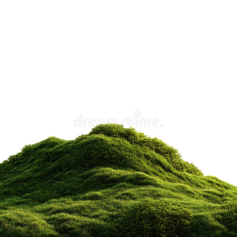 Lush Green Hill Nature Background Texture for Design Projects on ...