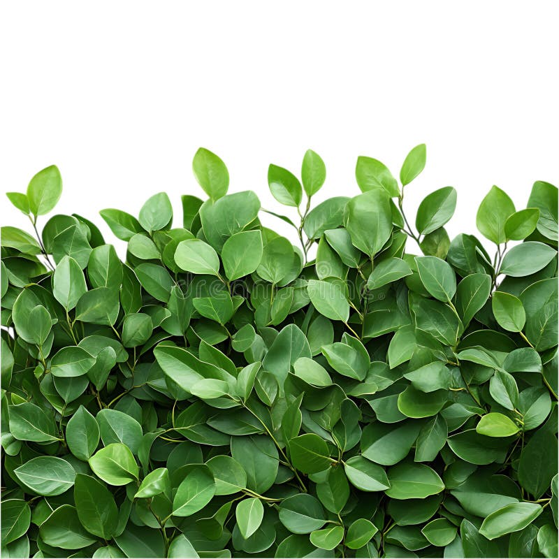 Lush Green Leaf Border Natural Foliage Texture for Design Projects on ...