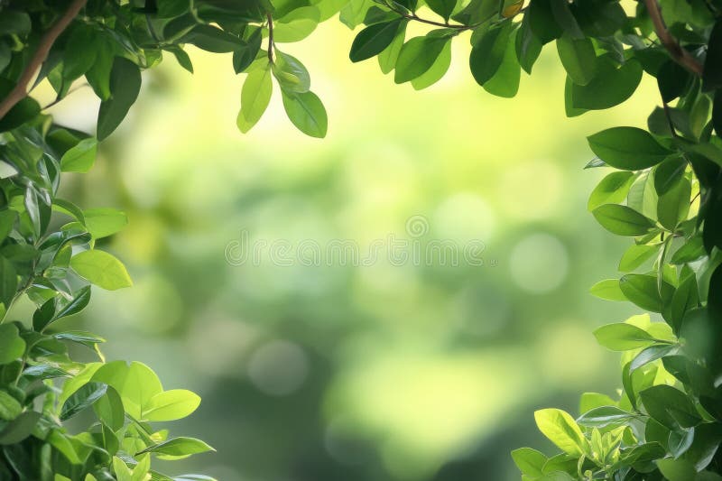 Calm Green Foliage Frames a Tranquil Outdoor Space Perfect for ...