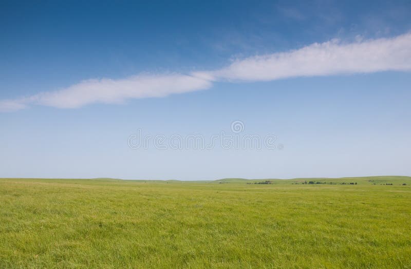 Prairie landscape stock photo. Image of clouds, field - 26883120