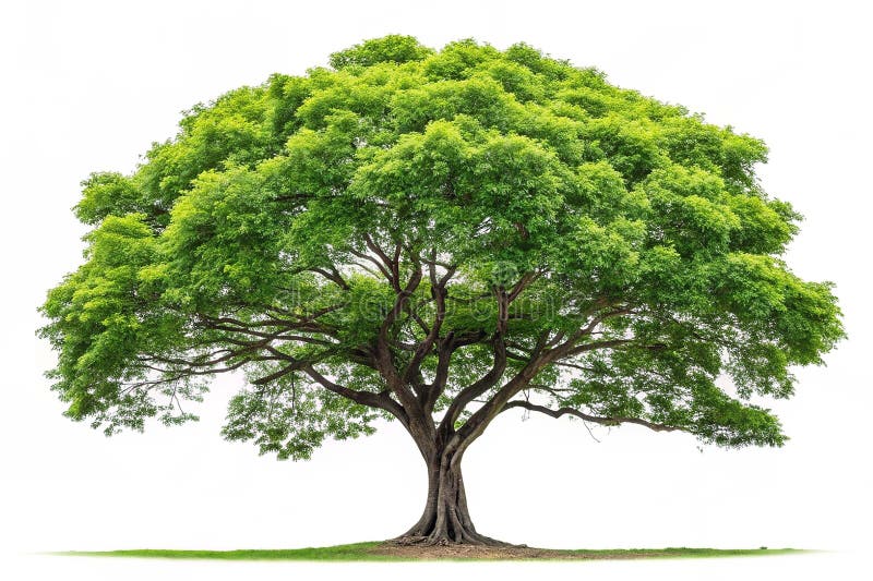 Lush Green Tree Isolated on White Background â€ Nature Photography ...