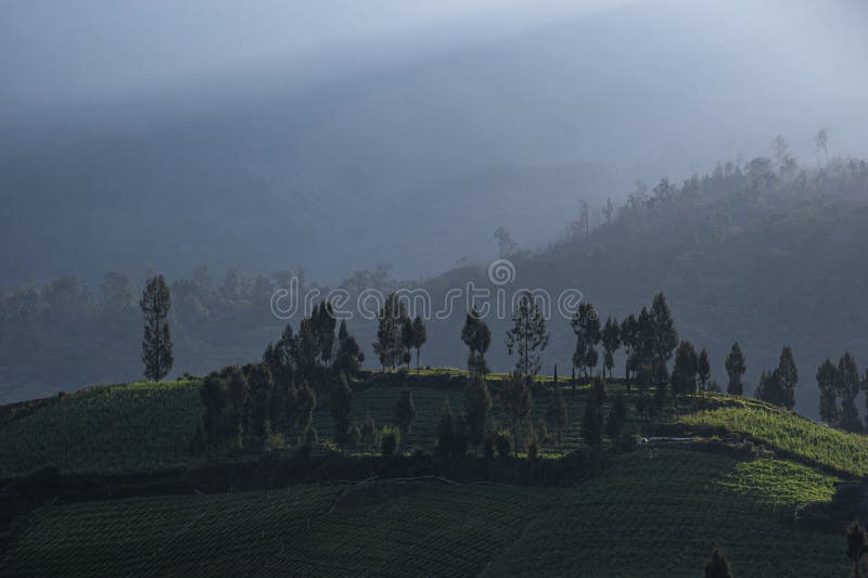Sky with the Mountain at Batu, Malang Stock Photo - Image of batu ...