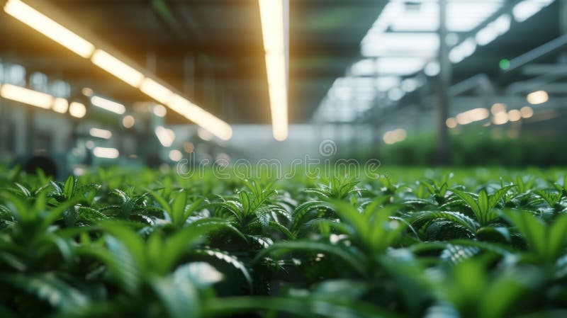 Lush Indoor Plant Nursery with Vibrant Greenery Stock Image - Image of ...