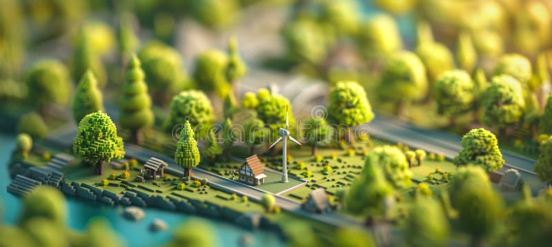 Lush Landscape Hosts Sustainable Wind Park with Turbines Harnessing ... Lush Landscape Hosts Sustainable Wind Park with Turbines Harnessing ...
