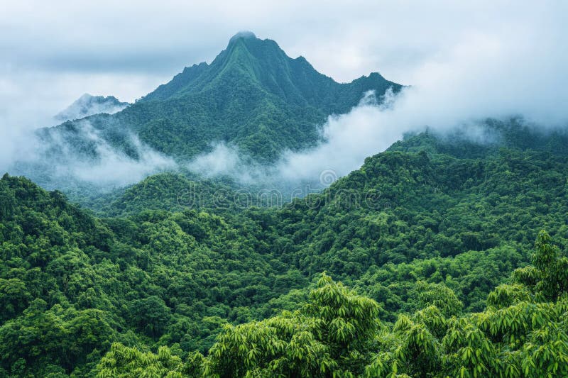 A Lush Landscape of Pohnpei, Tropical and Serene, Waterfalls and ...