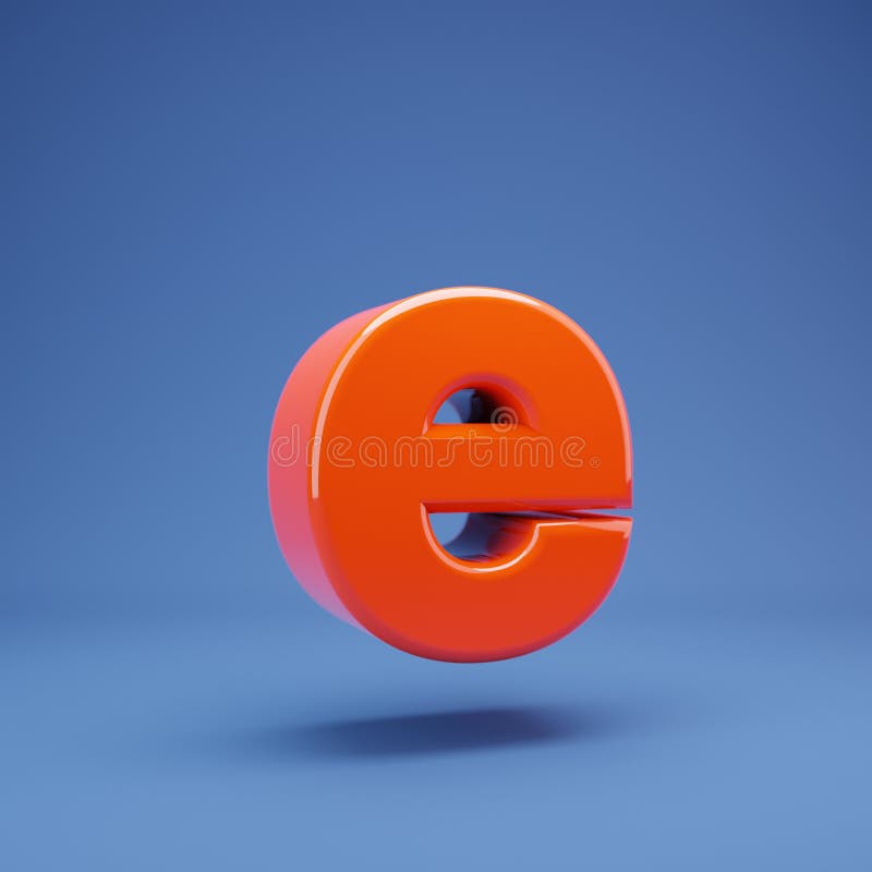 Lush Lava 3d Letter E Lowercase Stock Illustration - Illustration of ...