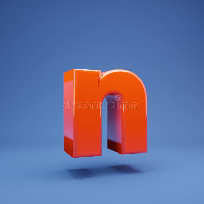 Lush Lava 3d Letter N Lowercase Stock Illustration - Illustration of ...
