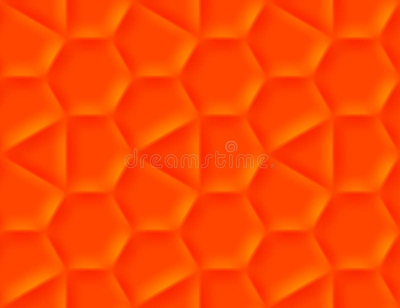 Lush Lava Orange Colored Geometric Seamless Pattern for Wrapper ...