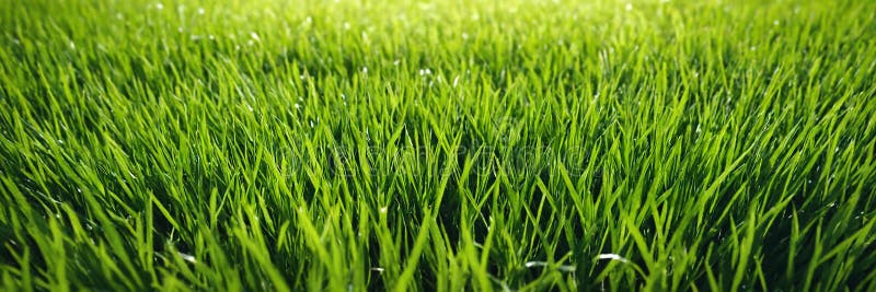 Lush Lawn - Macro Backdrop. Stock Illustration - Illustration of summer ...