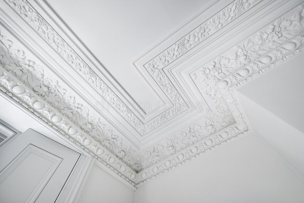 Rich Cornicing in Edwardian House Stock Image - Image of beautiful ...