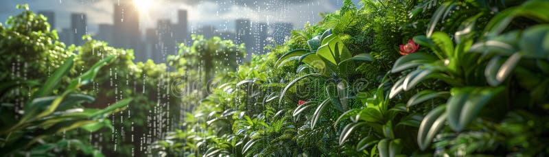 Lush Rainforest Thriving in an Urban Setting, Showcasing Climate ...