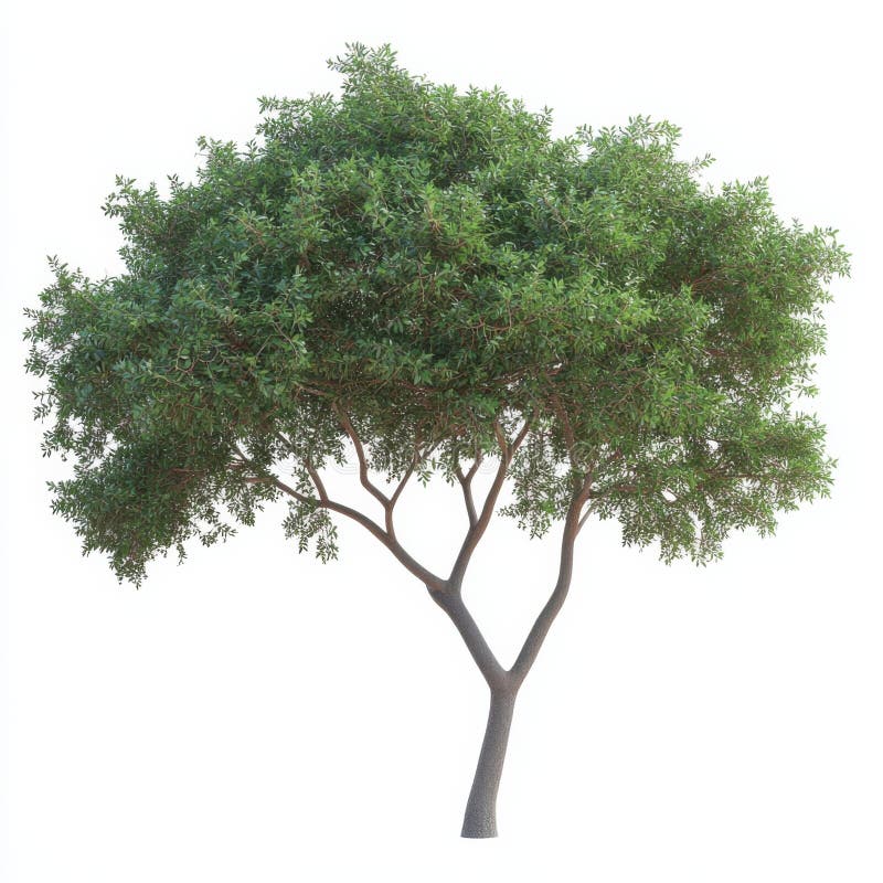 Lush Rounded Acacia Tree with Small Compound Leaves in Greenery Stock ...
