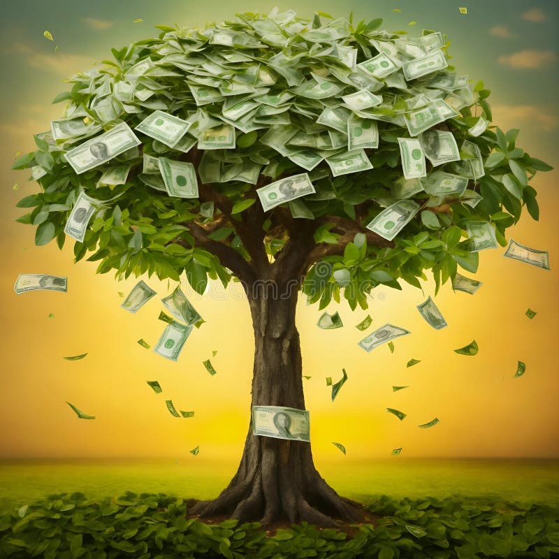 Money Tree Silhouette Stock Illustrations – 1,434 Money Tree Silhouette ...