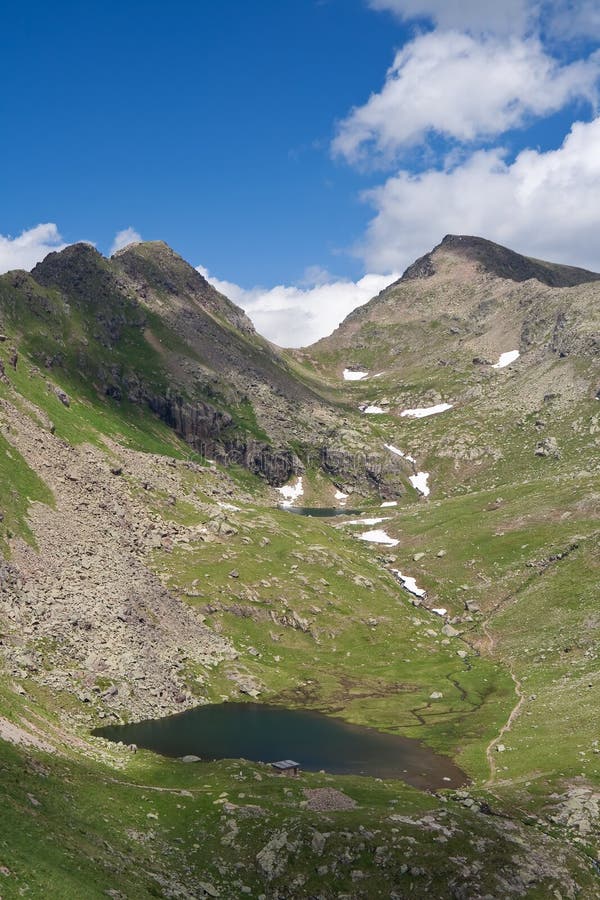 Lusia lakes stock image. Image of alps, lake, environment - 10917943