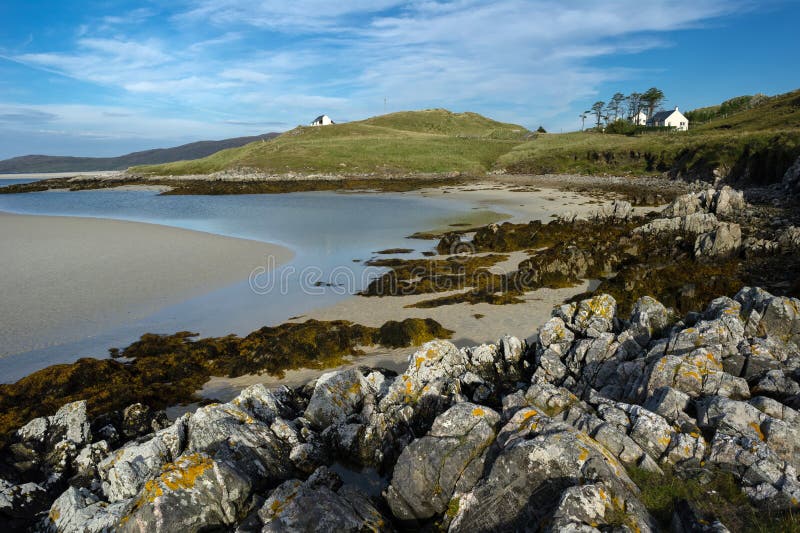 Luskentyre stock image. Image of hebrides, island, rock - 64370101