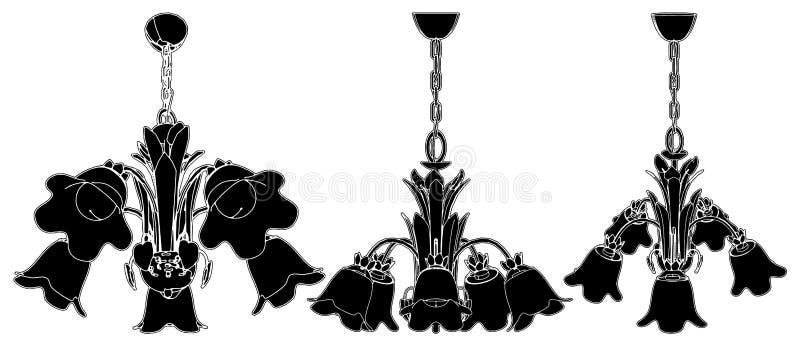 Luster Chandelier Vector 16 Stock Vector - Illustration of chandelier ...
