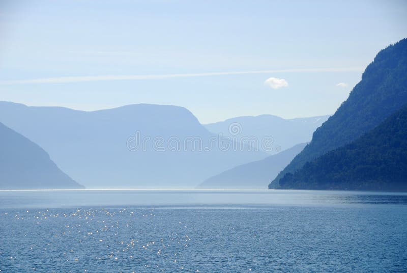 Luster Fjord, Norway stock image. Image of blue, beauty - 4858969