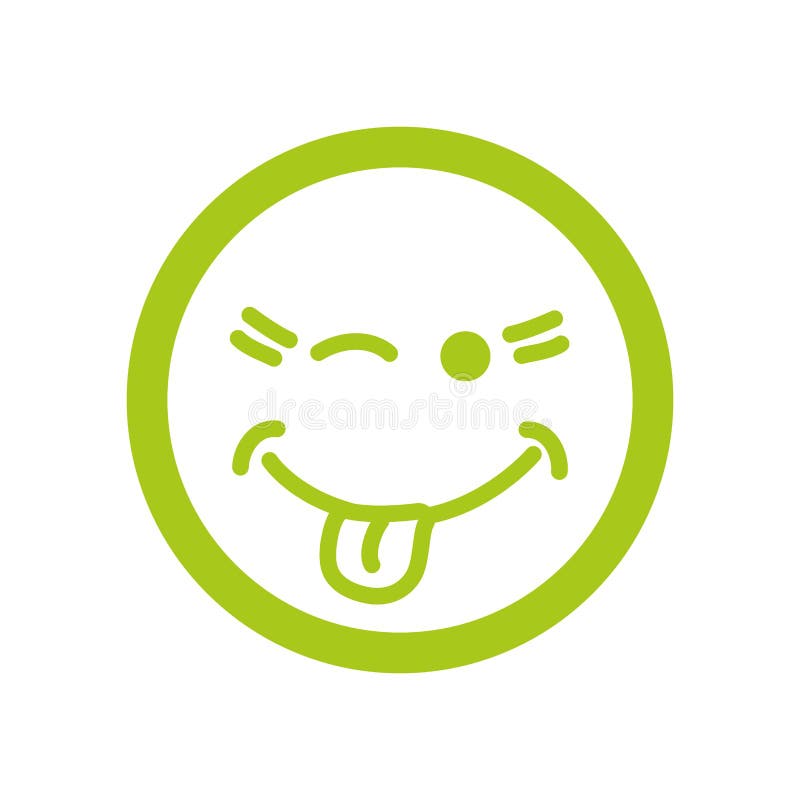 Lustige Emoticonkarikatur stock abbildung. Illustration von gefühl ...