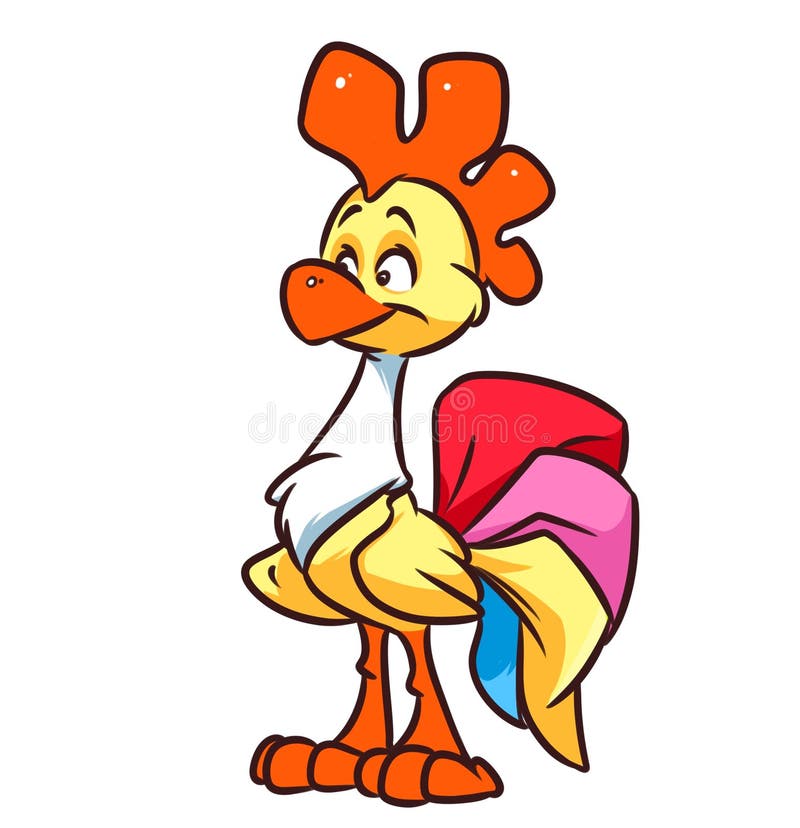 Lustige Hahnkarikaturillustration Vektor Abbildung - Illustration von ...
