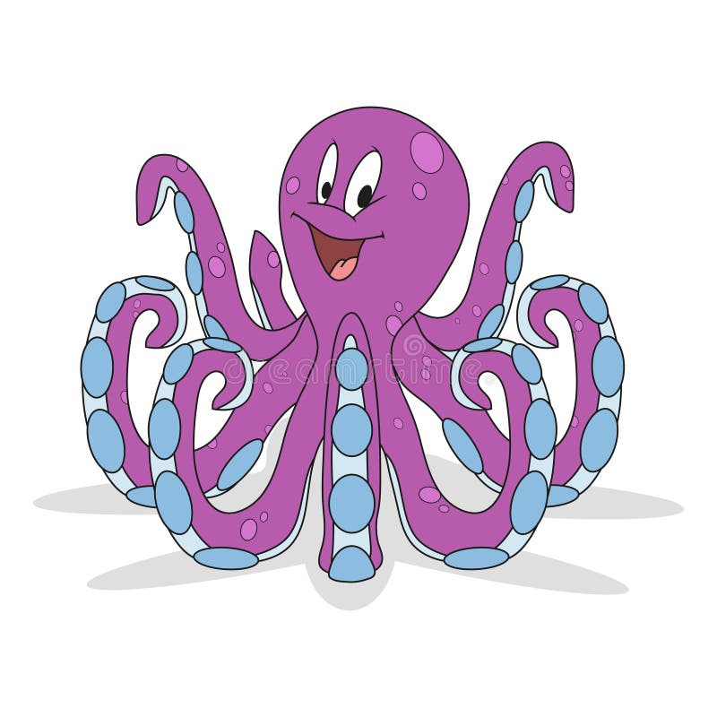 Lustige Krake Stock Illustrationen, Vektors, & Klipart – (552 Stock ...