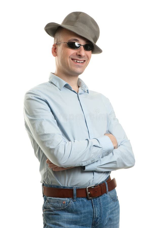 Lustiger junger Kerl stockbild. Bild von porträt, modern - 29044811