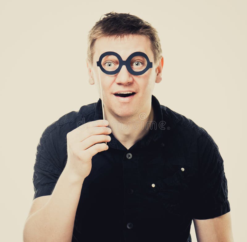 Lustiger Mann stockfoto. Bild von liebling, stimmung - 30485666