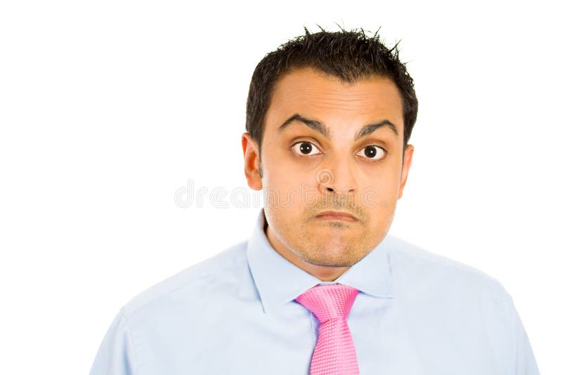 Entsetzter Und überraschter Hübscher Junger Mann Mit Augen Und Mund ...