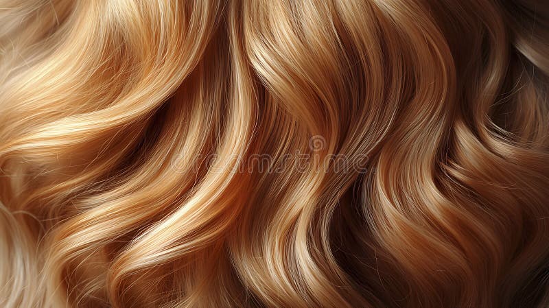 Lustrous Blonde Locks Twisting in Sunlit Elegance Stock Photo - Image ...