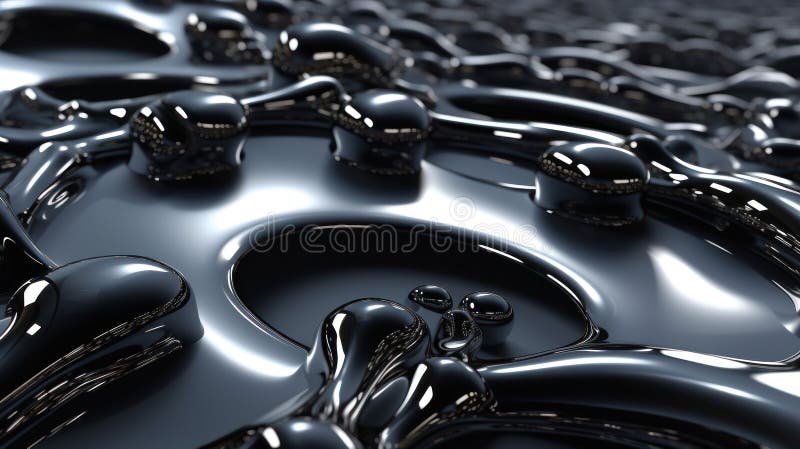 Lustrous Fusion: Parametric Bionic Background Stock Illustration ...