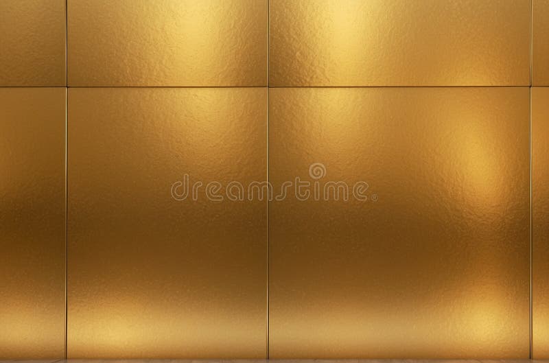 Lustrous Golden Metal Texture Creating a Panoramic Background Stock ...