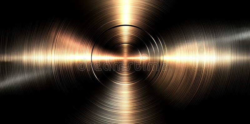 A Lustrous Metal Surface, Brushed To Reflect Light in Golden and Silver ...