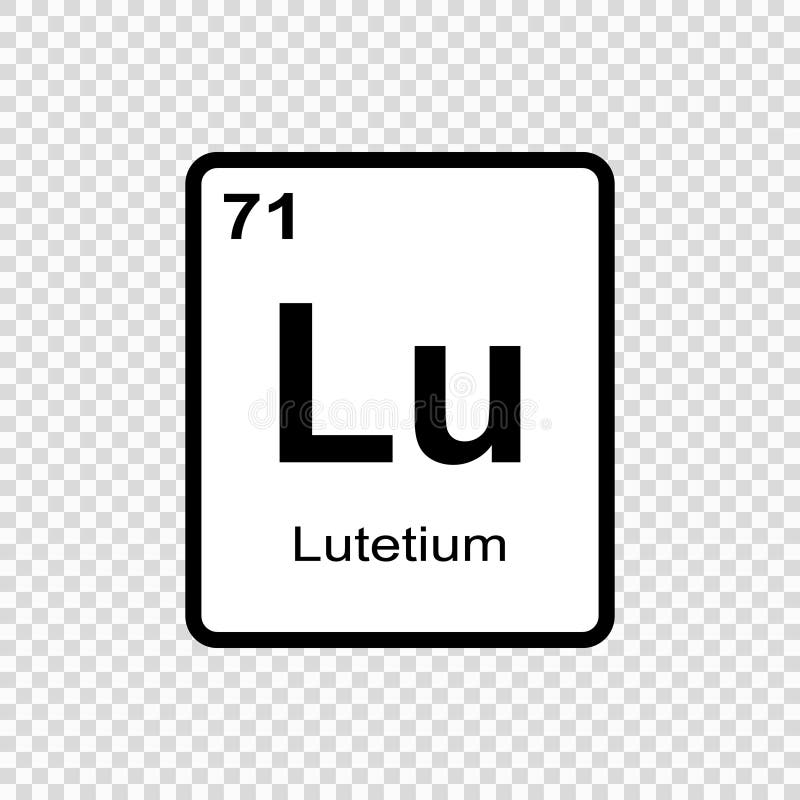 Lutécium D'élément Chimique Illustration Stock - Illustration du ...