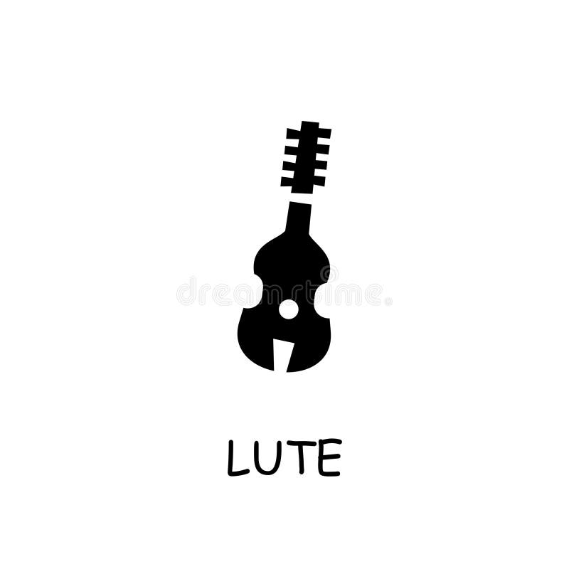 Lute Silhouette Stock Illustrations – 229 Lute Silhouette Stock ...