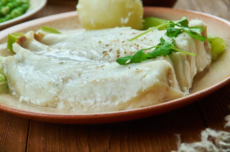 Lutefisk noruego imagen de archivo. Imagen de alimento - 132157975