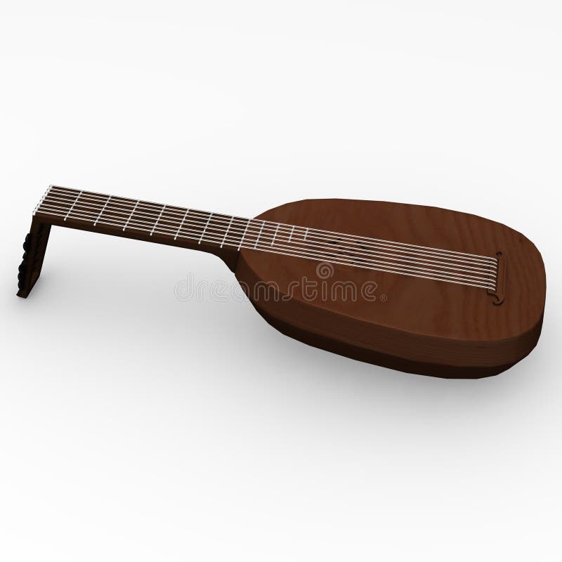 Luth illustration stock. Illustration du mignon, instrument - 14479591