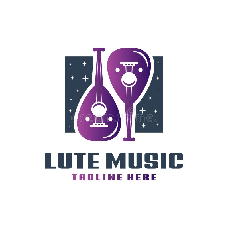 Luth Instrument De Musique Logo Illustration de Vecteur - Illustration ...