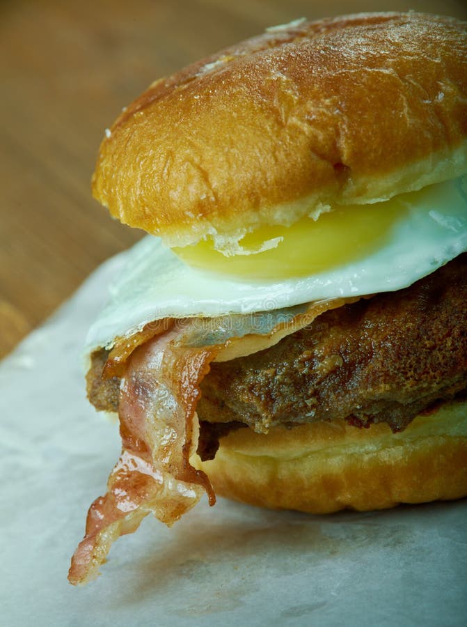 Luther Burger stock image. Image of glazed, dinner, food - 82984825