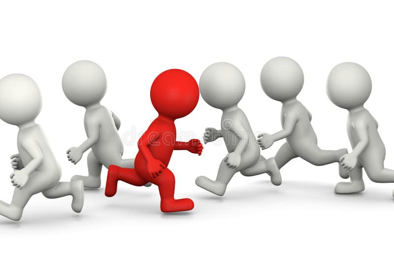 Lutter contre le courant illustration stock. Illustration du lutter ...