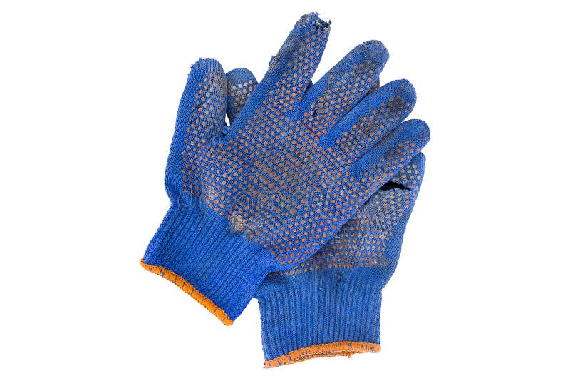 Luva rasgada do trabalho imagem de stock. Imagem de emborrachado - 88041629