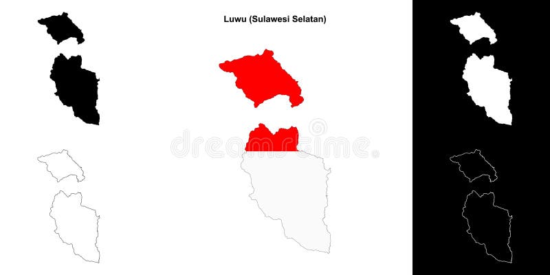 Luwu Outline Map Stock Photos - Free & Royalty-Free Stock Photos from ...