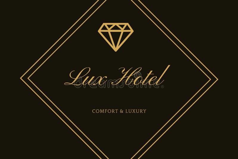 Lux hotel logo stock illustration. Illustration of screenshot - 233842283